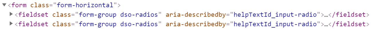 Formulier met fieldset.form-group + fieldset.form-group toont onterecht een horizontale lijn ...