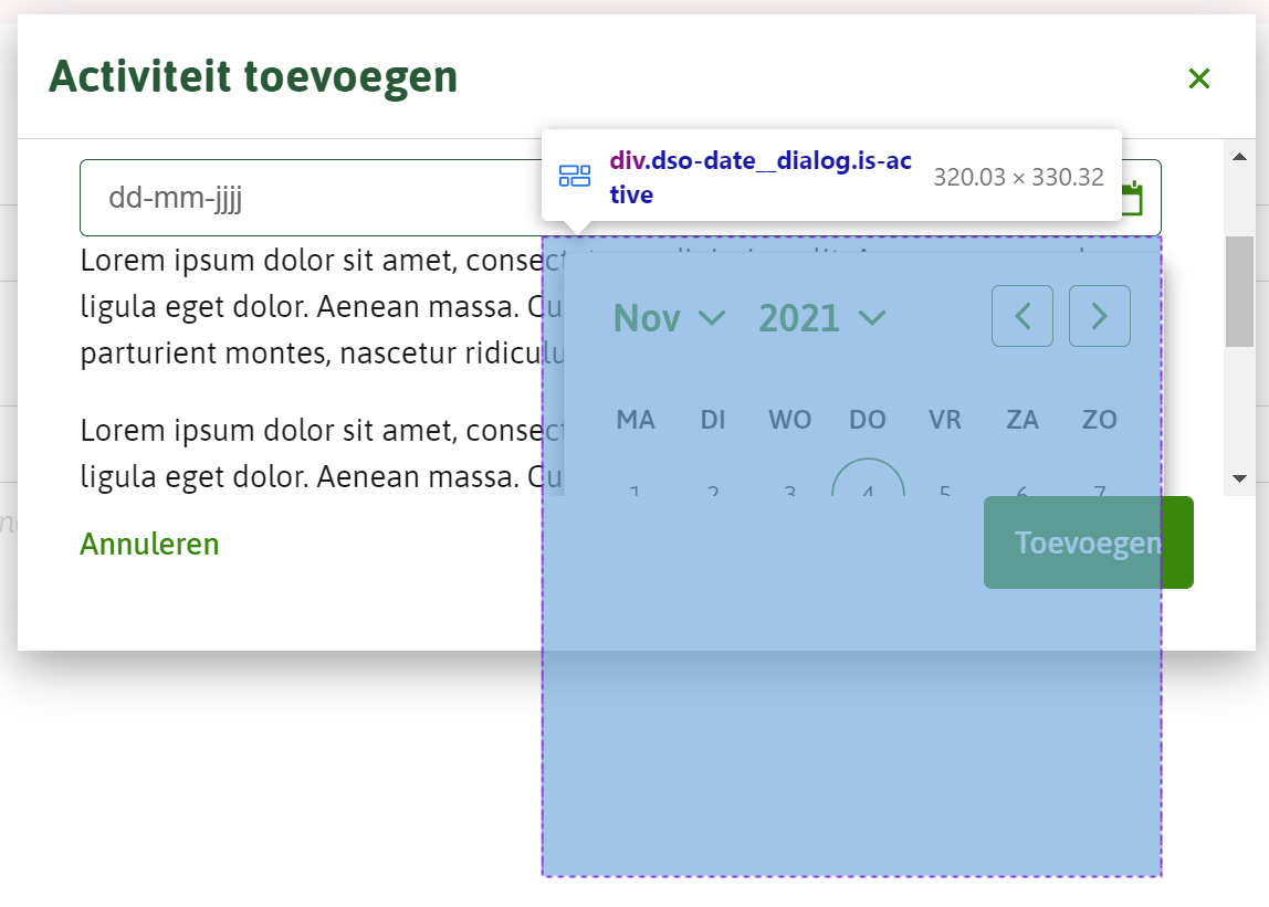 Date Picker in Modal werkt niet · Issue #1331 · dso-toolkit/dso-toolkit · GitHub