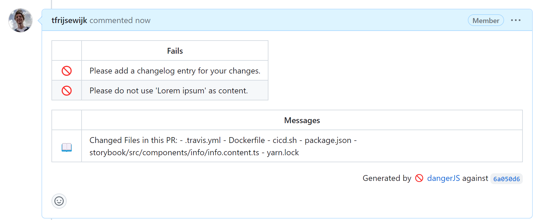 Build: DangerJS in CI · Issue #2225 · dso-toolkit/dso-toolkit · GitHub