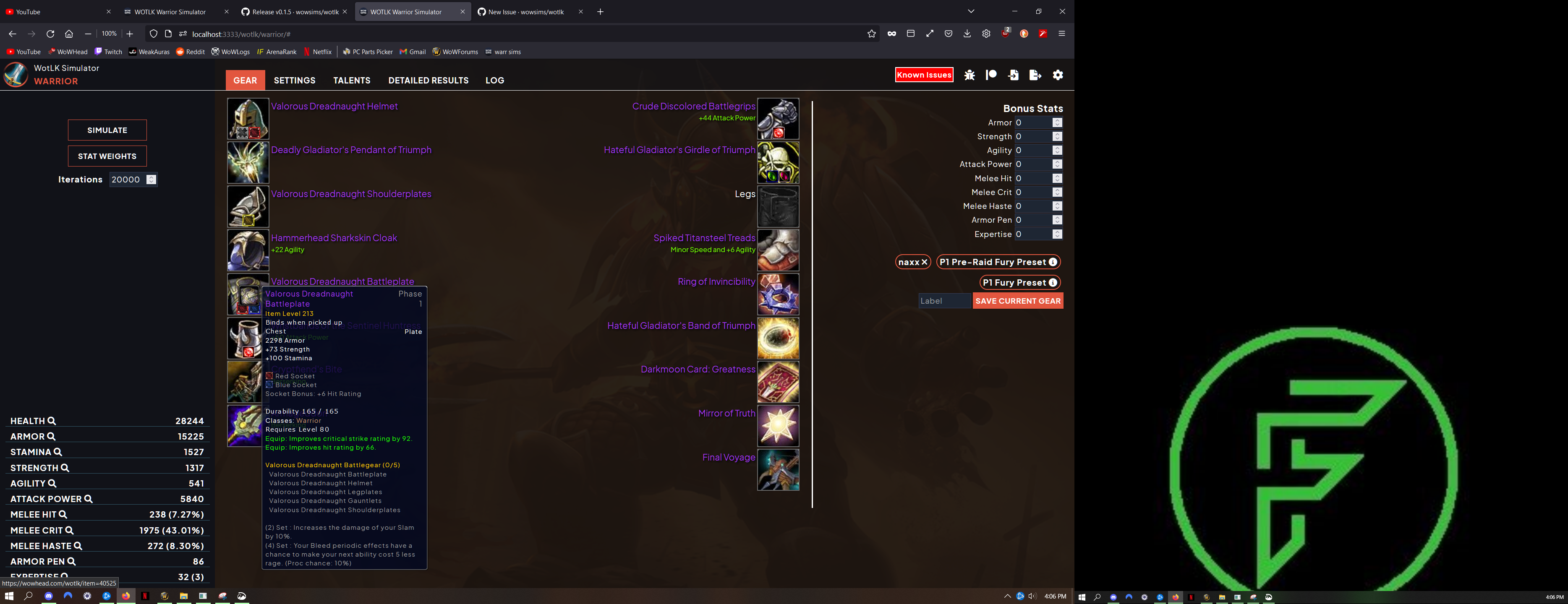 Warrior Tier 7 set bonus not activating · Issue #1934 · wowsims/wotlk · GitHub