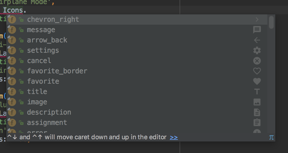 Preview lacking for CupertinoIcons · Issue #2711 · flutter/flutter-intellij · GitHub