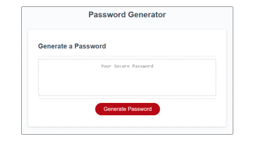 GitHub - JorgeBesnierB/generatePassword: modify starter code to create ...