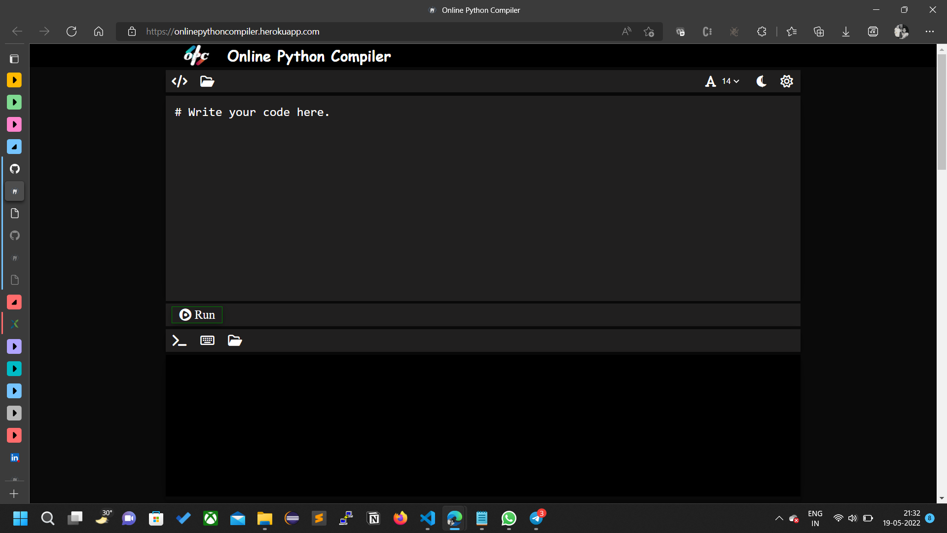 GitHub - nanda-kumar-k/onlinepythoncompiler