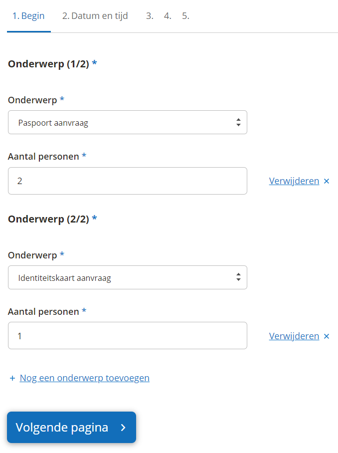 Implement the appointment product "unit" · Issue #3062 · open-formulieren/open-forms · GitHub