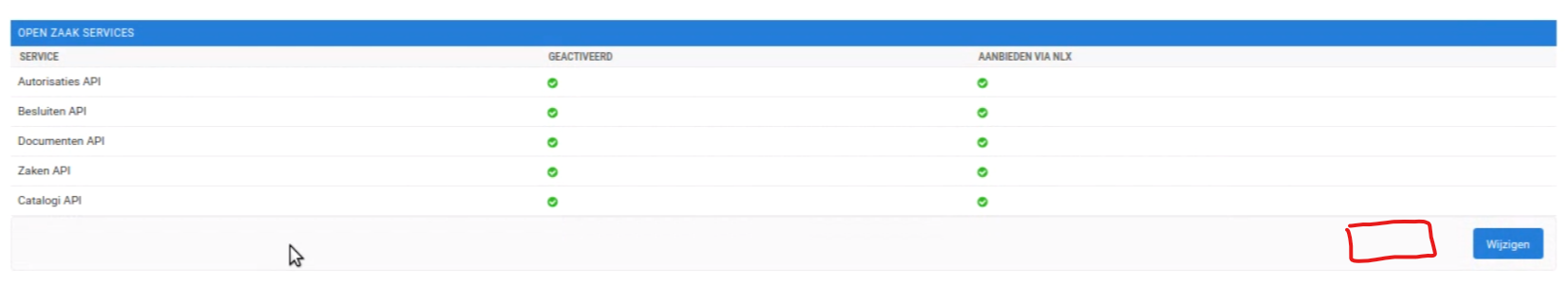 As admin, I want navigate to the NLX inway config page from the Service ...