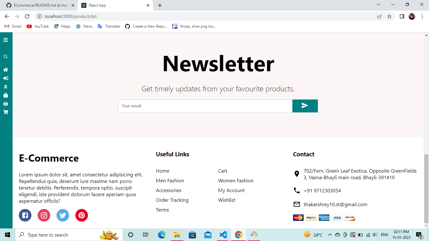 GitHub - thakkarshrey/ECommerce: This is an ecommerce website made on ...