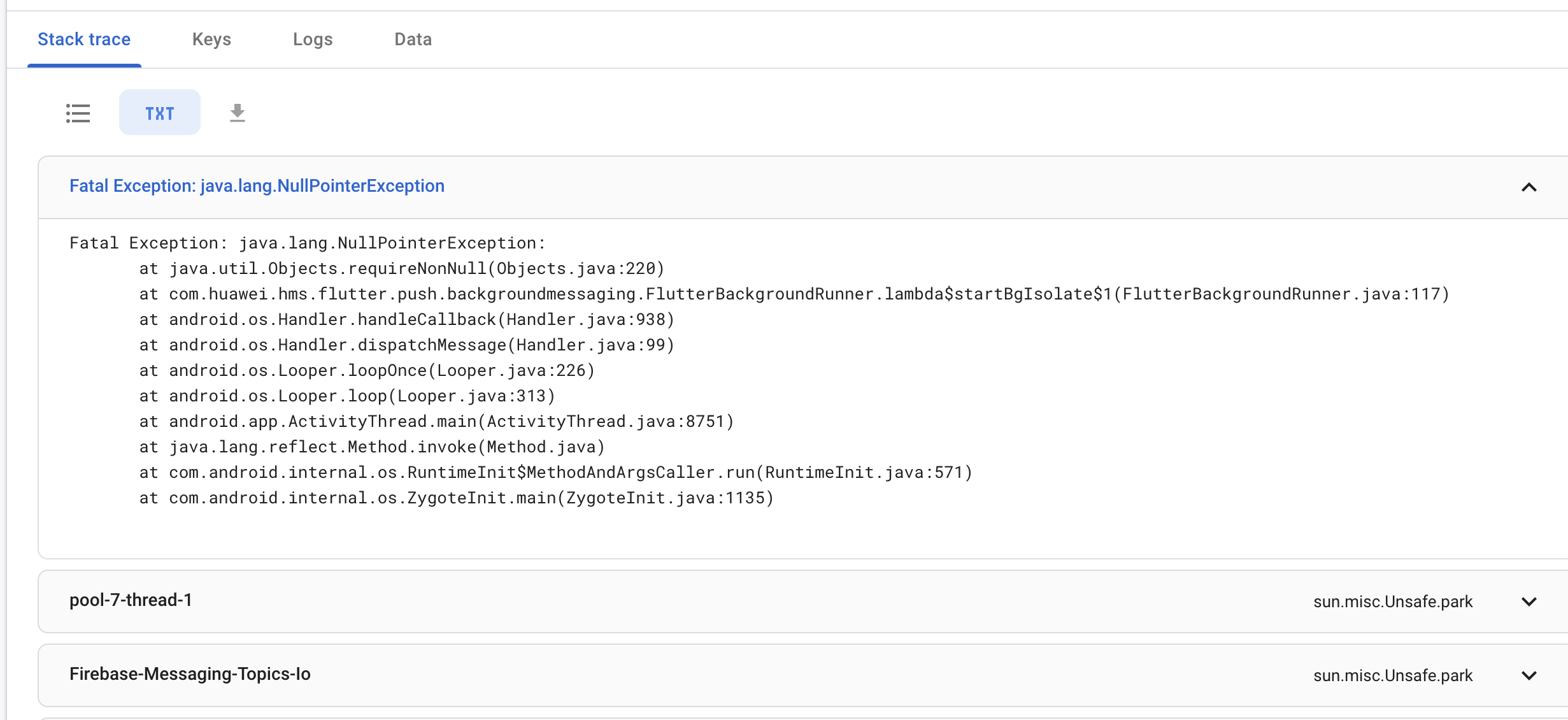 Huawei Background Exception On Samsung And Huawei Devices · Issue 305 · Hms Core Hms Flutter
