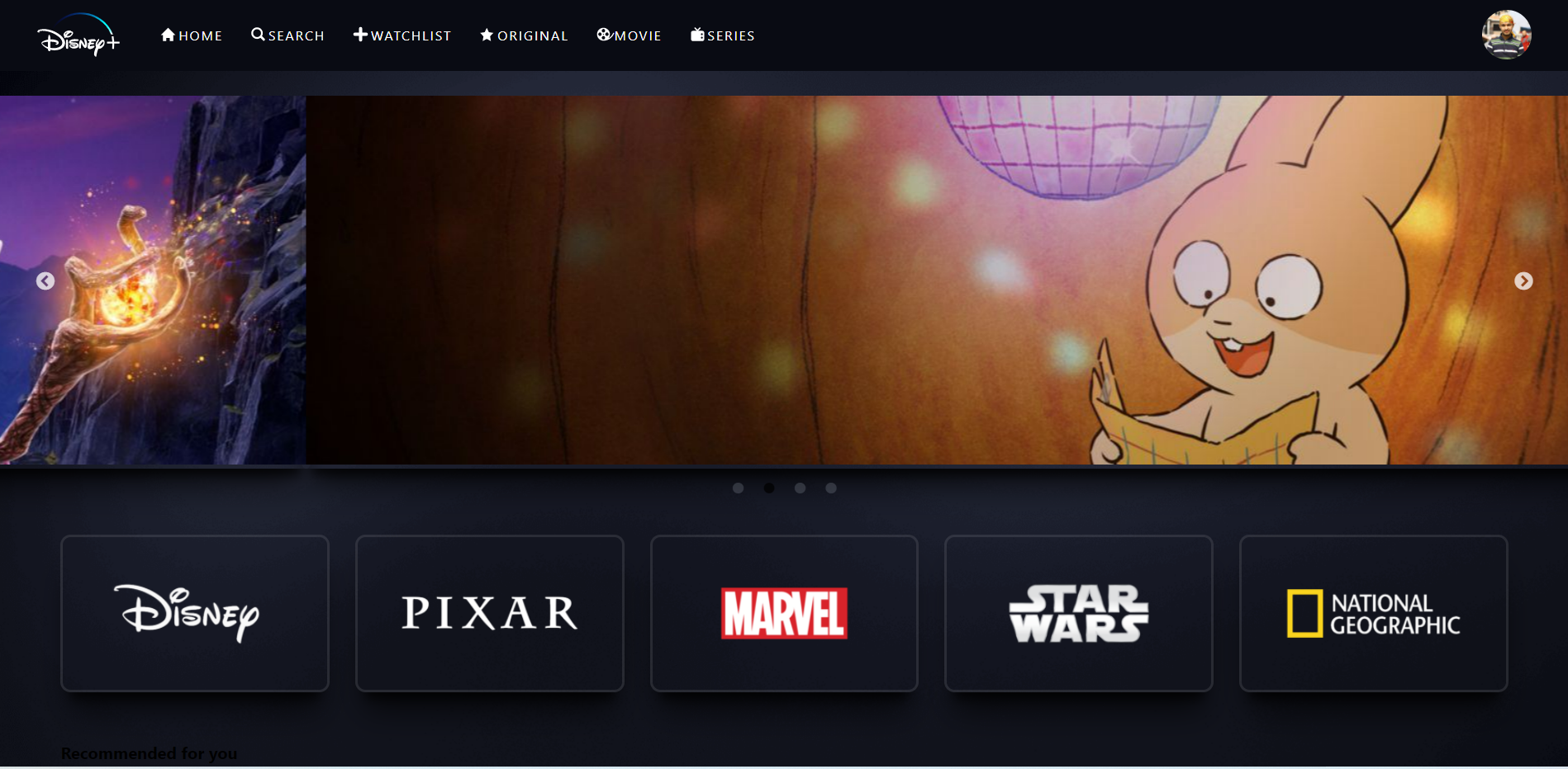 GitHub - PaudelSworup/Custom-disney-clone: Disney clone by my own ...