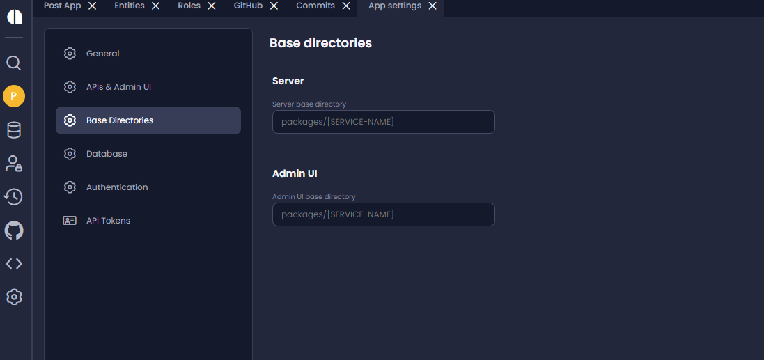 UX: Add text to the Base Directories page · Issue #3442 · amplication/amplication · GitHub