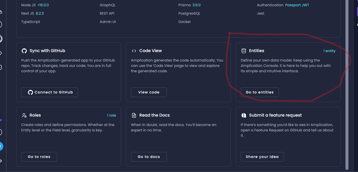 UX: Improve description of Entities feature in the Dashboard · Issue #3460 · amplication ...