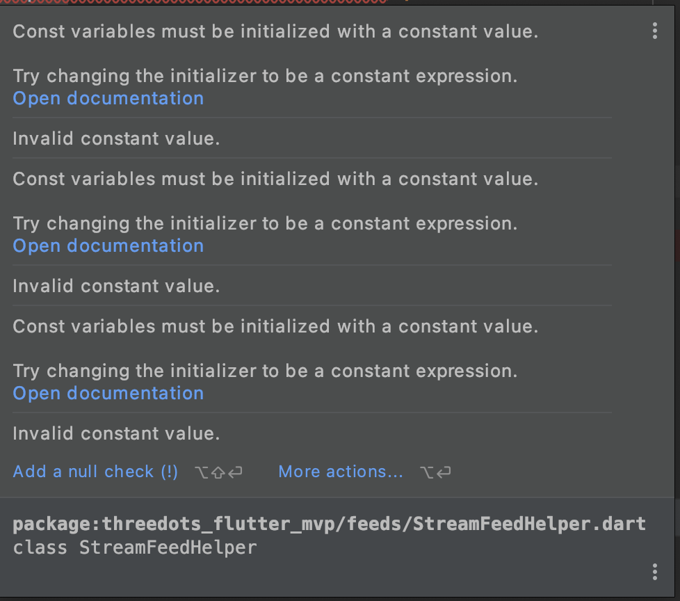 Const errors · Issue #135 · GetStream/stream-feed-flutter · GitHub Const errors · Issue #135 · GetStream/stream-feed-flutter · GitHub