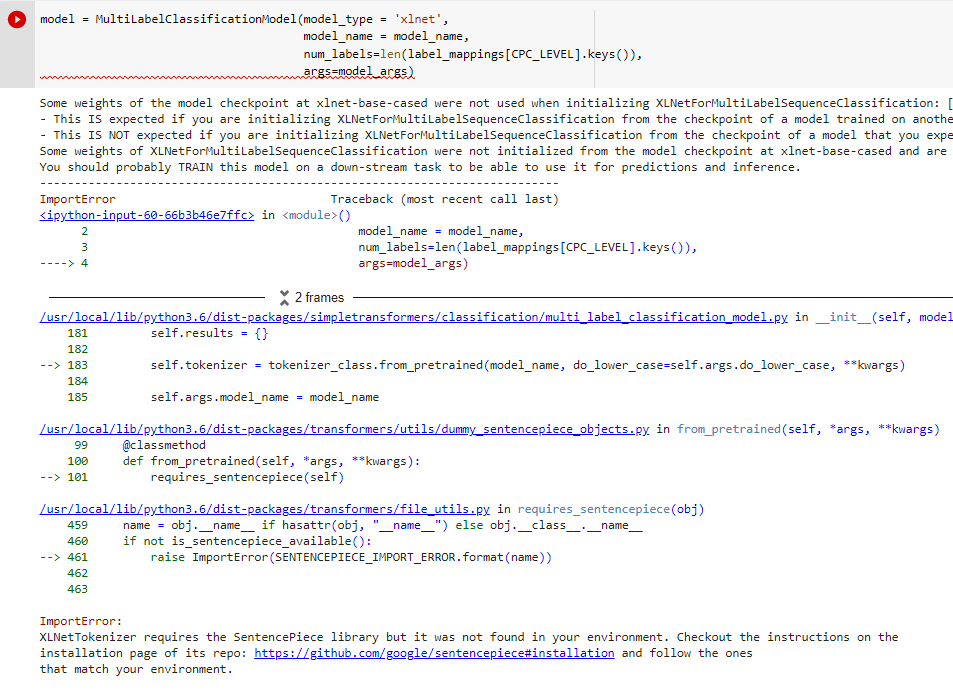 XLNet sentencepiece dependency · Issue #880 · ThilinaRajapakse ...