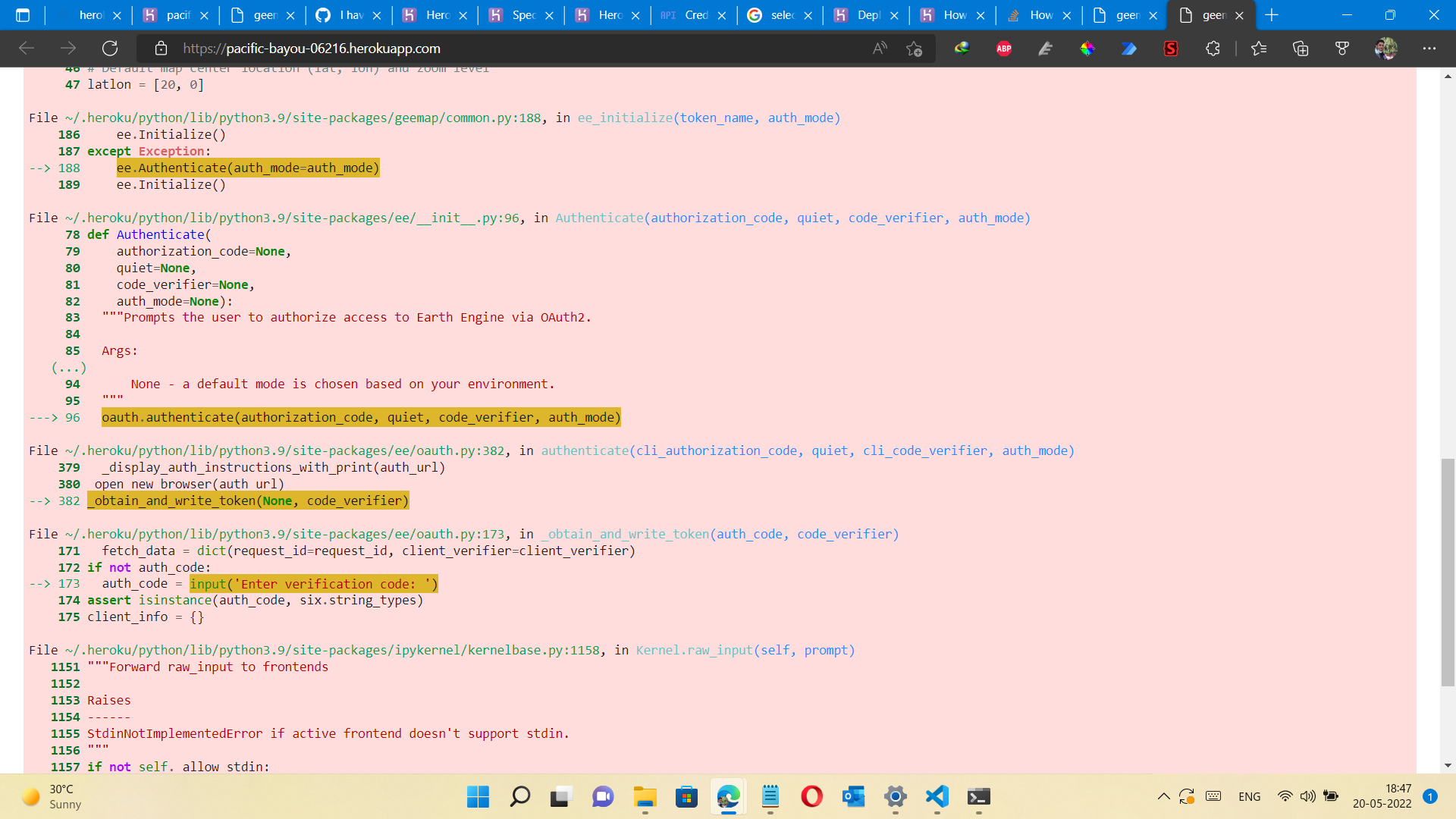 I Have Added The Key In Heroku Configvars But I Am Getting This Error When Run By Jupyter 