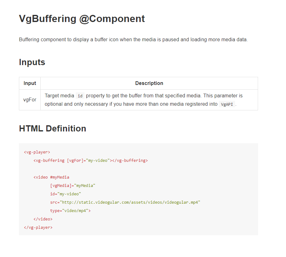 [Feat] Better docs · Issue #678 · videogular/videogular2 · GitHub