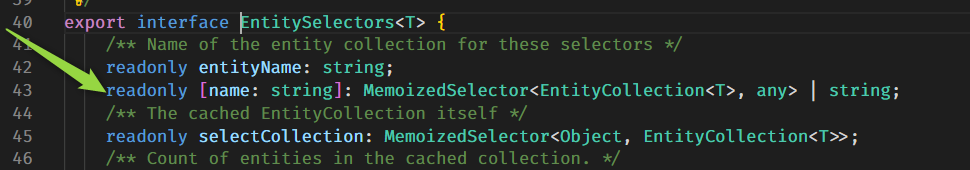 [bug] Ngrx Data Additionalcollectionstate Selectors Not Allowed By Typings · Issue 2324 · Ngrx