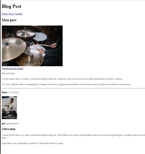 GitHub - oborrges/blog-post: Desafio HTML proposto pela Rocketseat, criar uma estrutura HTML de ...