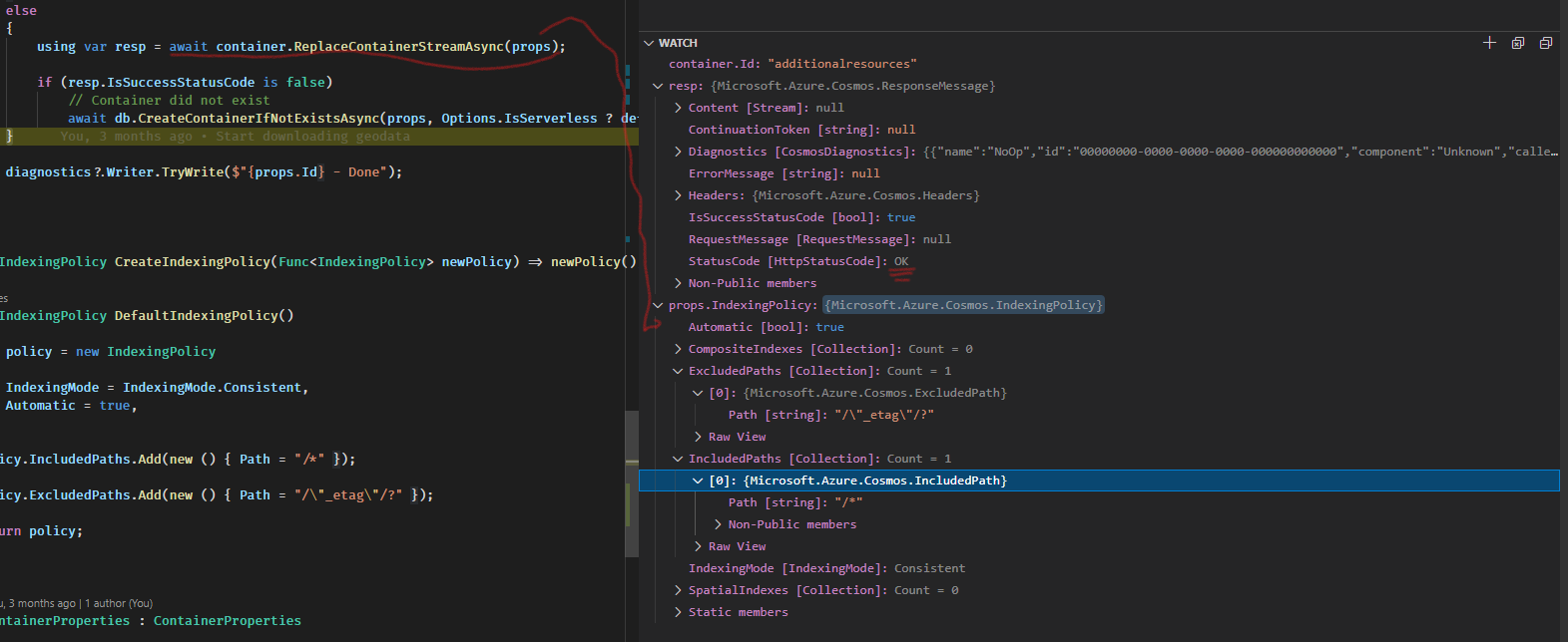 'Replace container' doesnt actually work to re-enable indexes · Issue #2334 · Azure/azure-cosmos ...