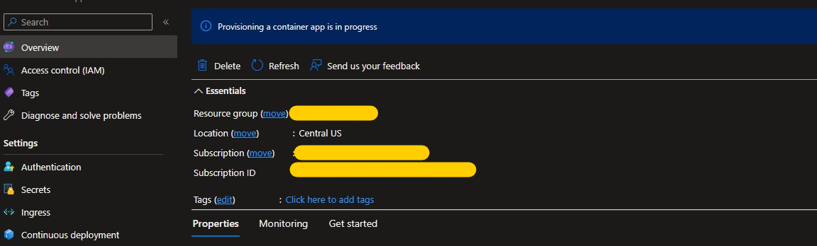 `az Containerapp Update` Hangs For 10 Minutes While Aca Sits In Provisioning · Issue 623 1522