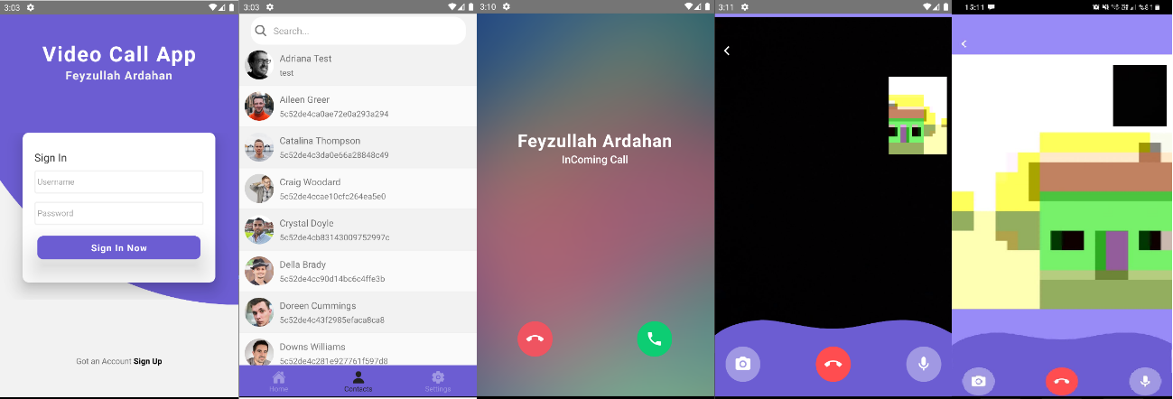 GitHub - devfeco/VideoCallApplication