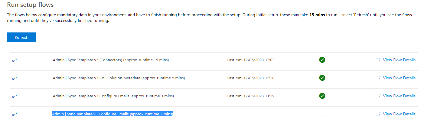[CoE Starter Kit - BUG] Admin | Sync Template v3 Configure Emails Flow Execution not syncing ...