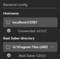 Trouble Understanding Backend Configuration · Issue #4 · kuba2k2/spicetify-beat-saber · GitHub