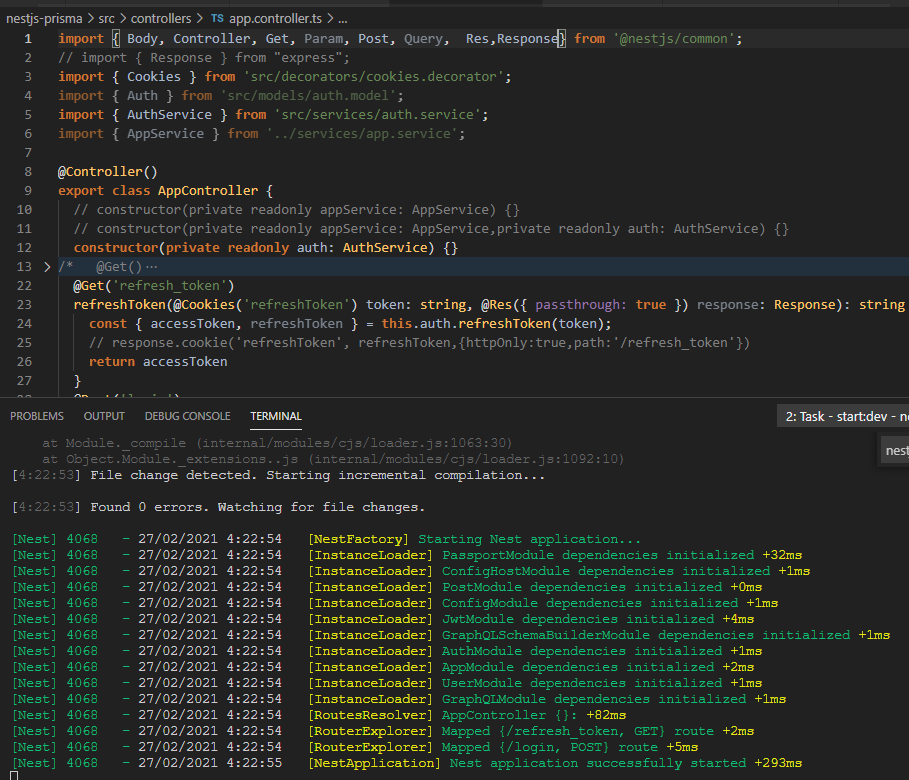 @Req and @Res not working as expected · Issue #6525 · nestjs/nest · GitHub