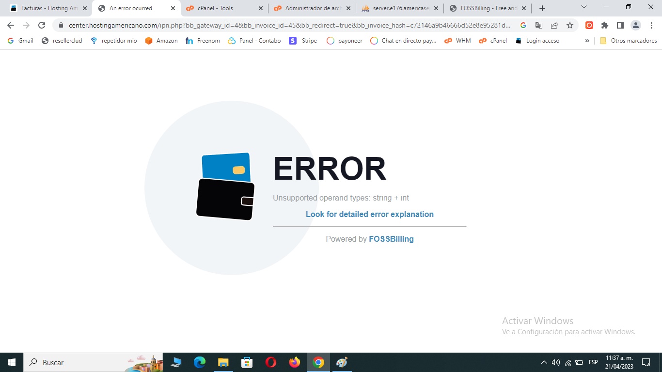 [Bug] STRIPE: error with successful payment in STRIPE · Issue #1135 · FOSSBilling/FOSSBilling ...