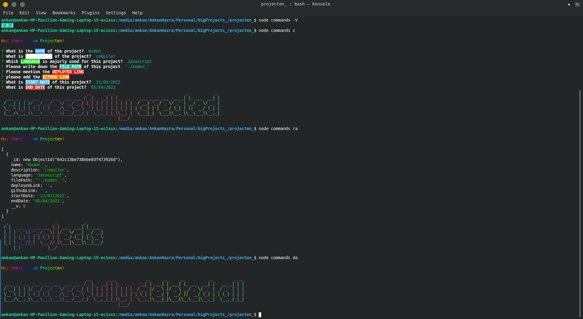 GitHub - roniskywalker/Projecten_: It's a PROJECT MANAGEMENT CLI which can operate CRUD ...
