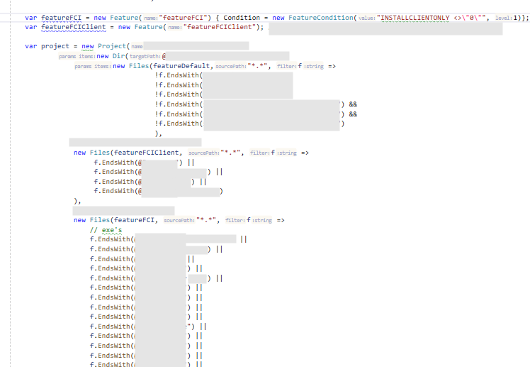 Condition() is running and FeatureCondition() NOT · Issue #968 · oleg-shilo/wixsharp · GitHub