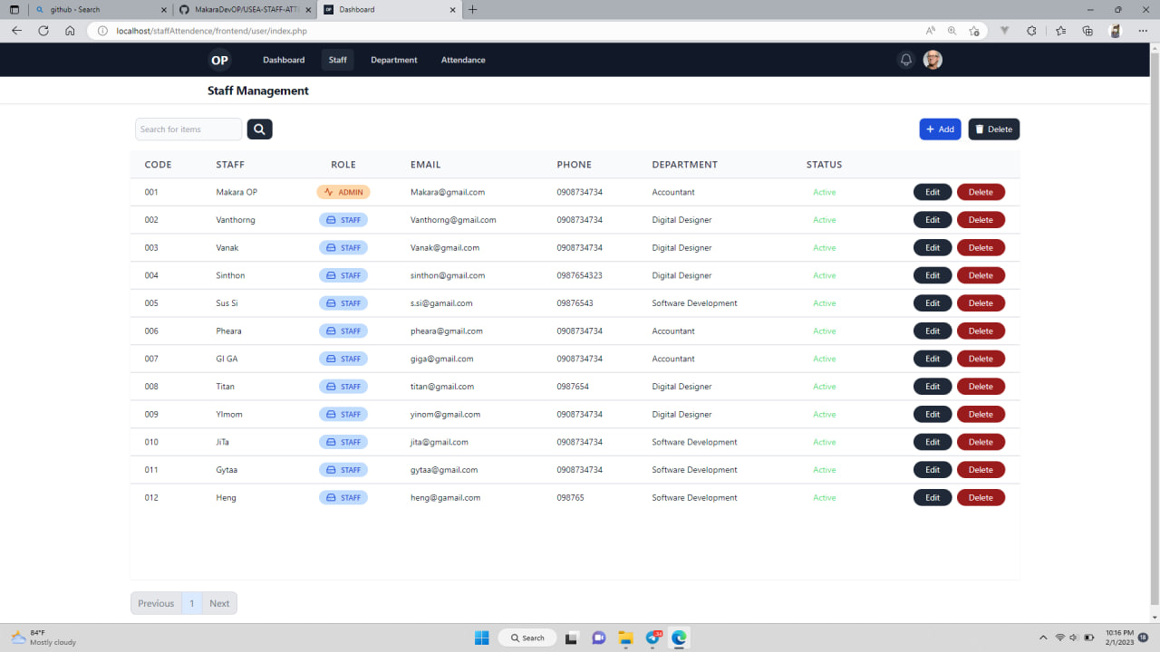 GitHub - makara-dev369/USEA-STAFF-ATTENDANCES: ការងារសាលា សាកលវិទ្យាល័យ សៅអុីស៍អេយសៀ ឆ្នាំទី៤ ...