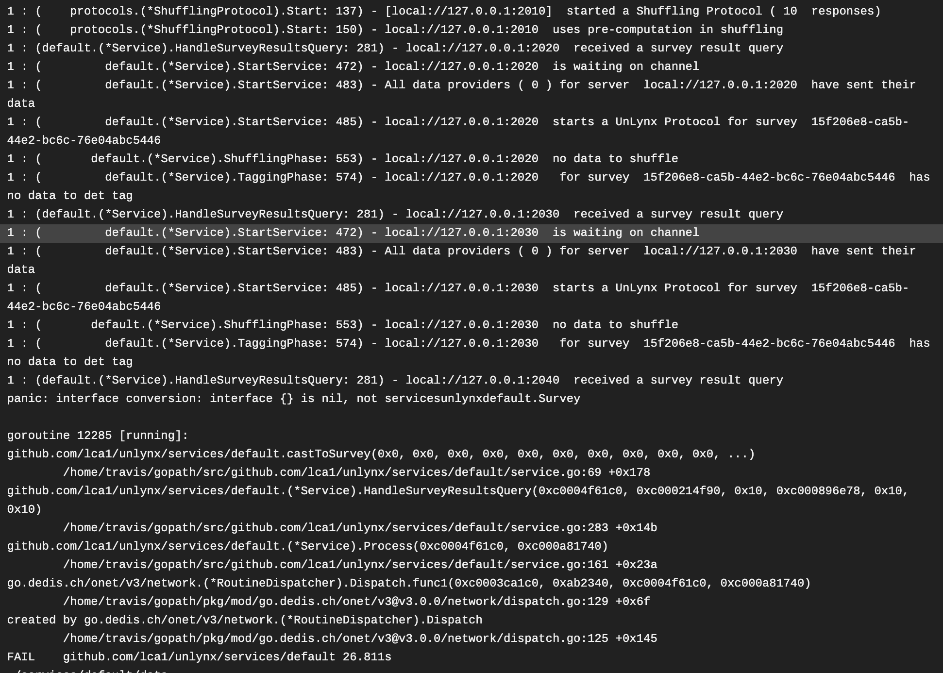 Interface is nil · Issue #11 · ldsec/unlynx · GitHub