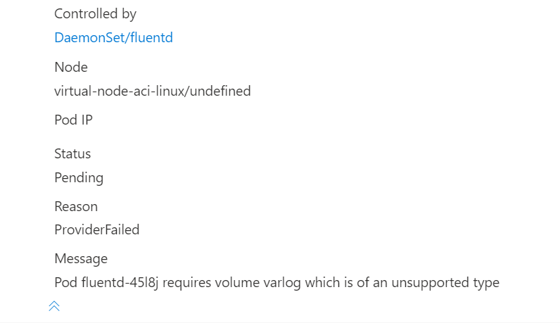 Fluentd Pod Not Running In Aks Virtual Node · Issue 1347 · Fluentfluentd Kubernetes Daemonset 