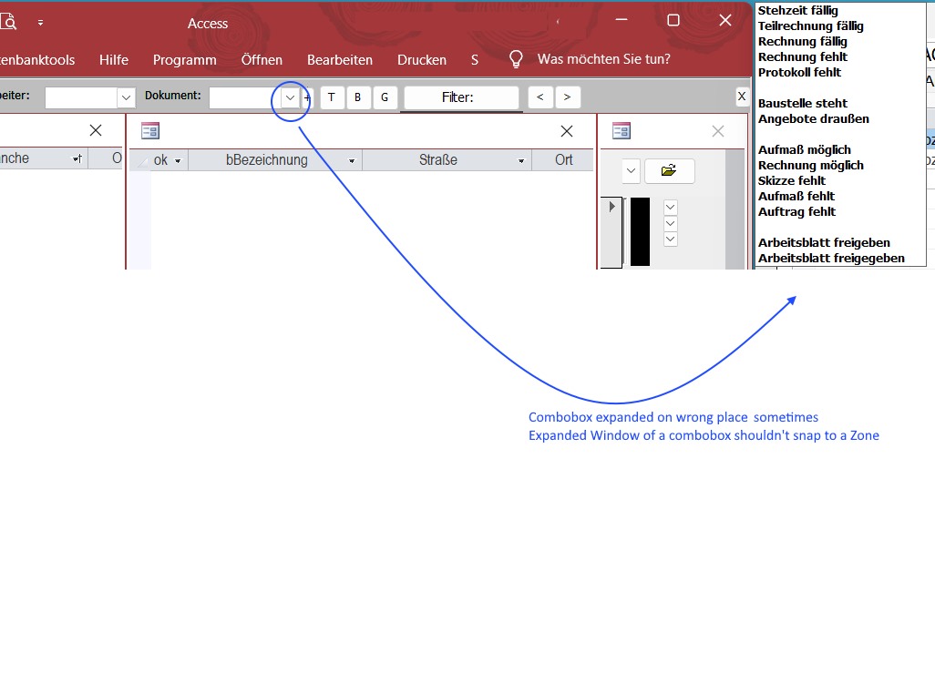 Combobox Snap Wrong When Expanded In Microsoft Access Forms · Issue 28185 · Microsoft 