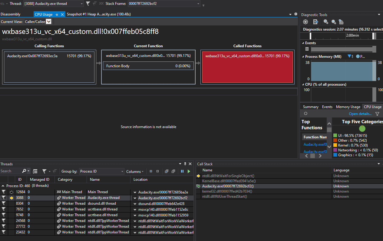 `(return "something")` done twice in the Nyquist prompt hangs Audacity ...