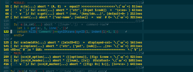 GitHub - hongkong3/foldstaff-vim: Folding utilities for Vim.