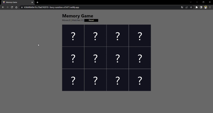 GitHub - LuanCavalcant1/Jogo-da-memoria