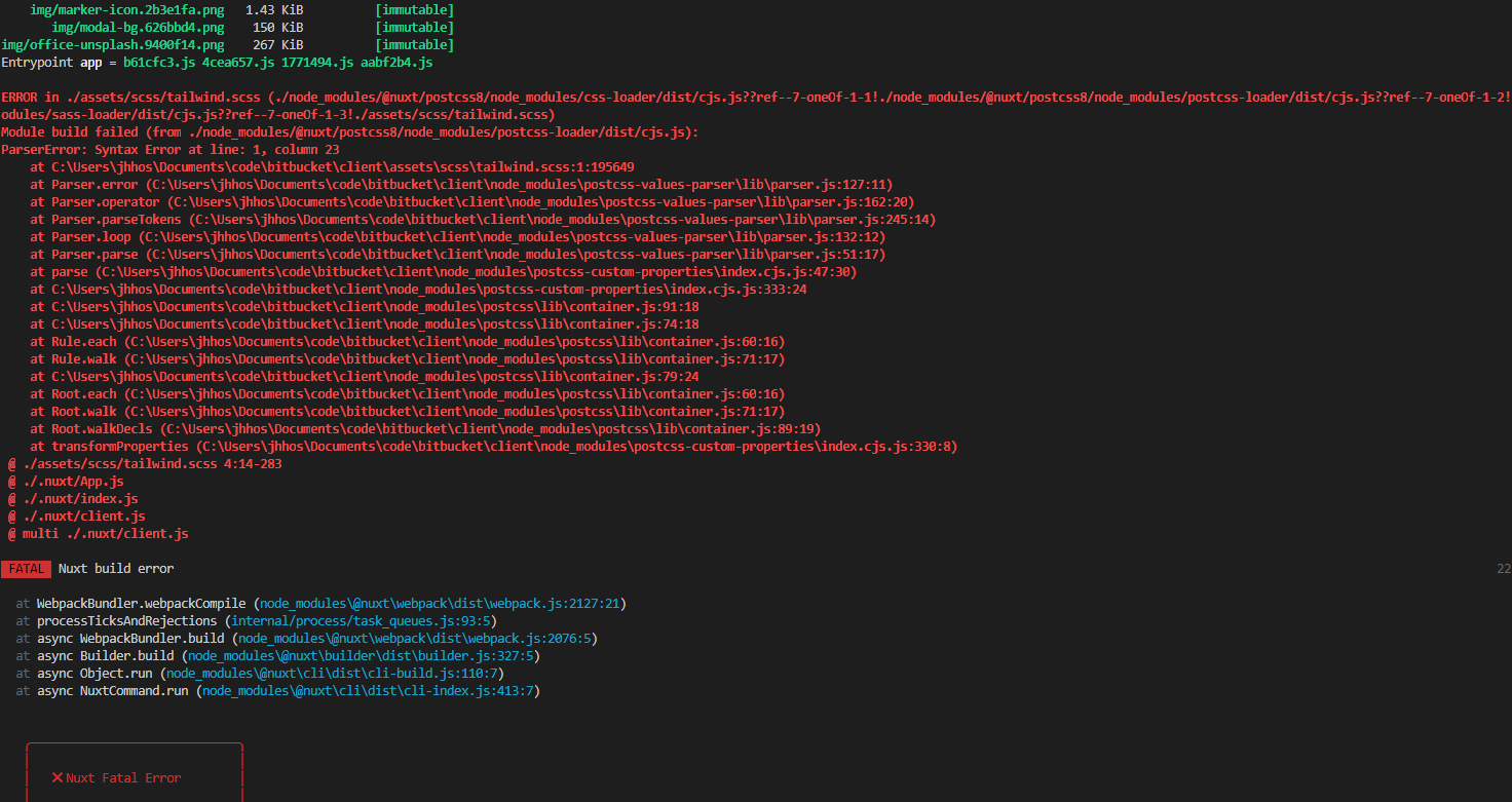 Upgrading To 403 Results In Sass Loader On Npm Run Build · Issue 327 · Nuxt Modules