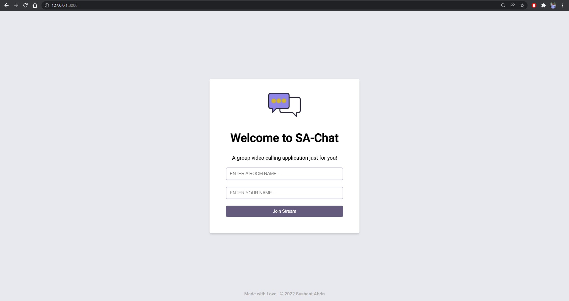 GitHub - sushantabrin/sa_chat: Try it for yourself for demo | valid for ...