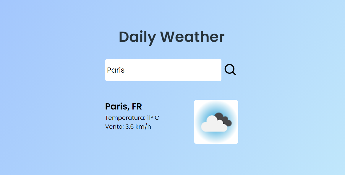 GitHub - camibarbosa/daily-weather: Consumindo uma API da ...