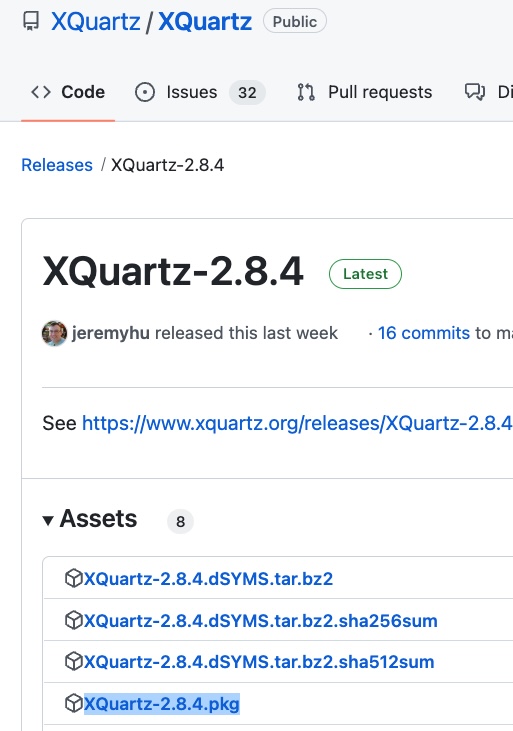 XQuartz installation type is incorrect: should be pkg · Issue #828 ...