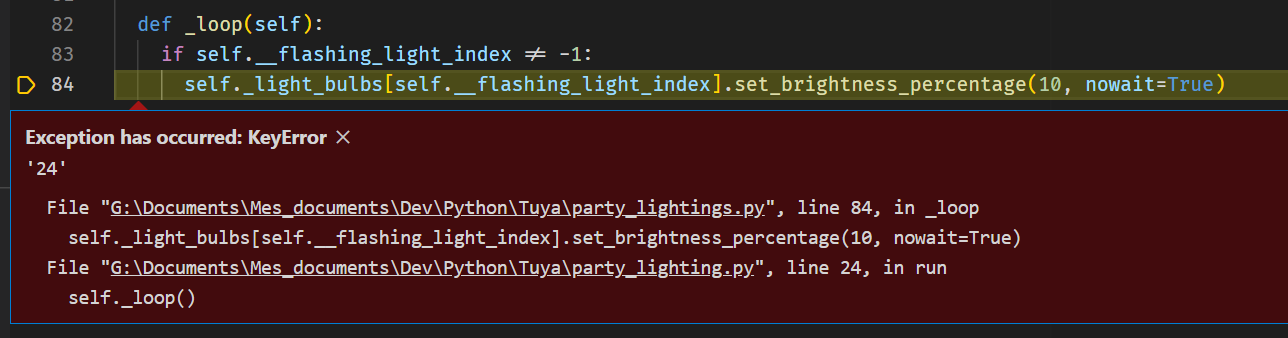 Exception thrown when setting brightness · Issue #164 · jasonacox/tinytuya · GitHub
