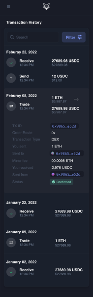 View and Download Tx History · Issue #1006 · shapeshift/web · GitHub