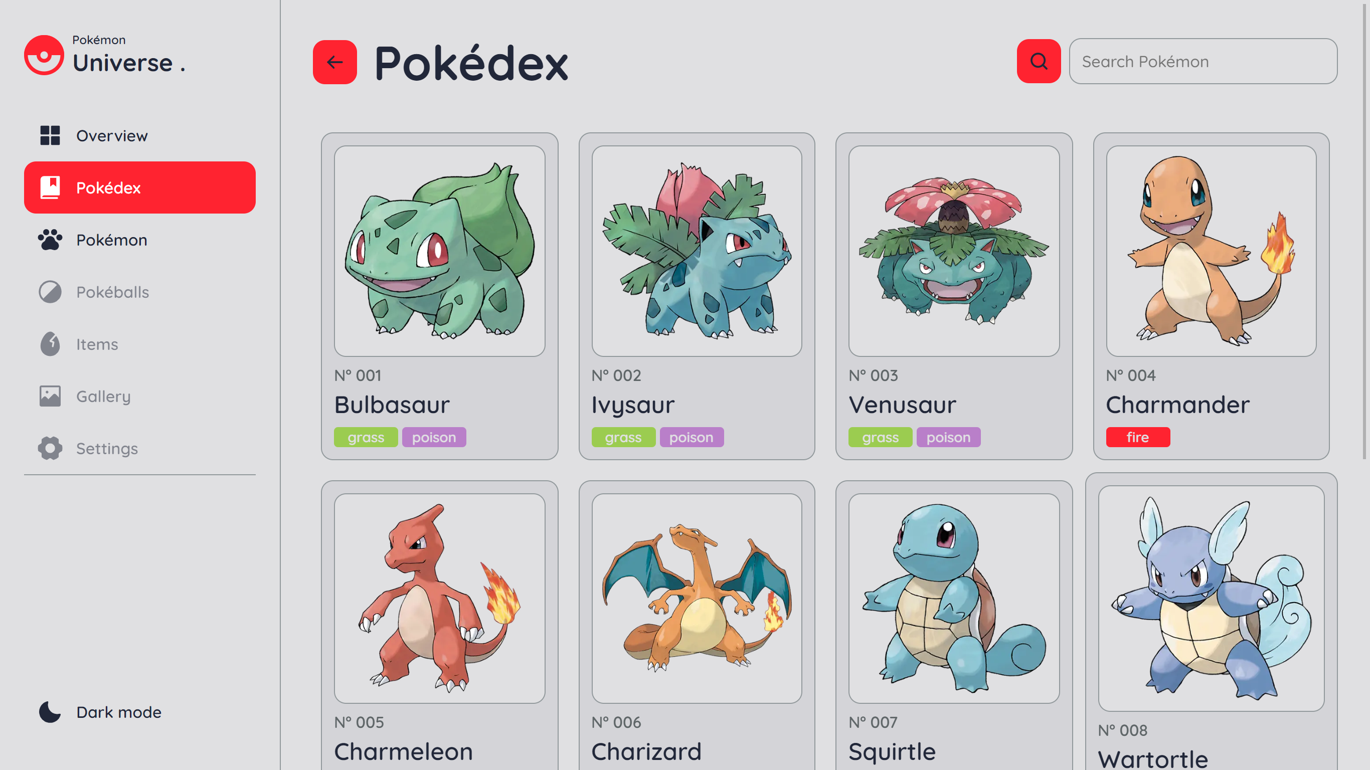 GitHub - ElisonMichell/pokemon-universe: Pokémon Universe is a pokedex made for listing pokémons ...