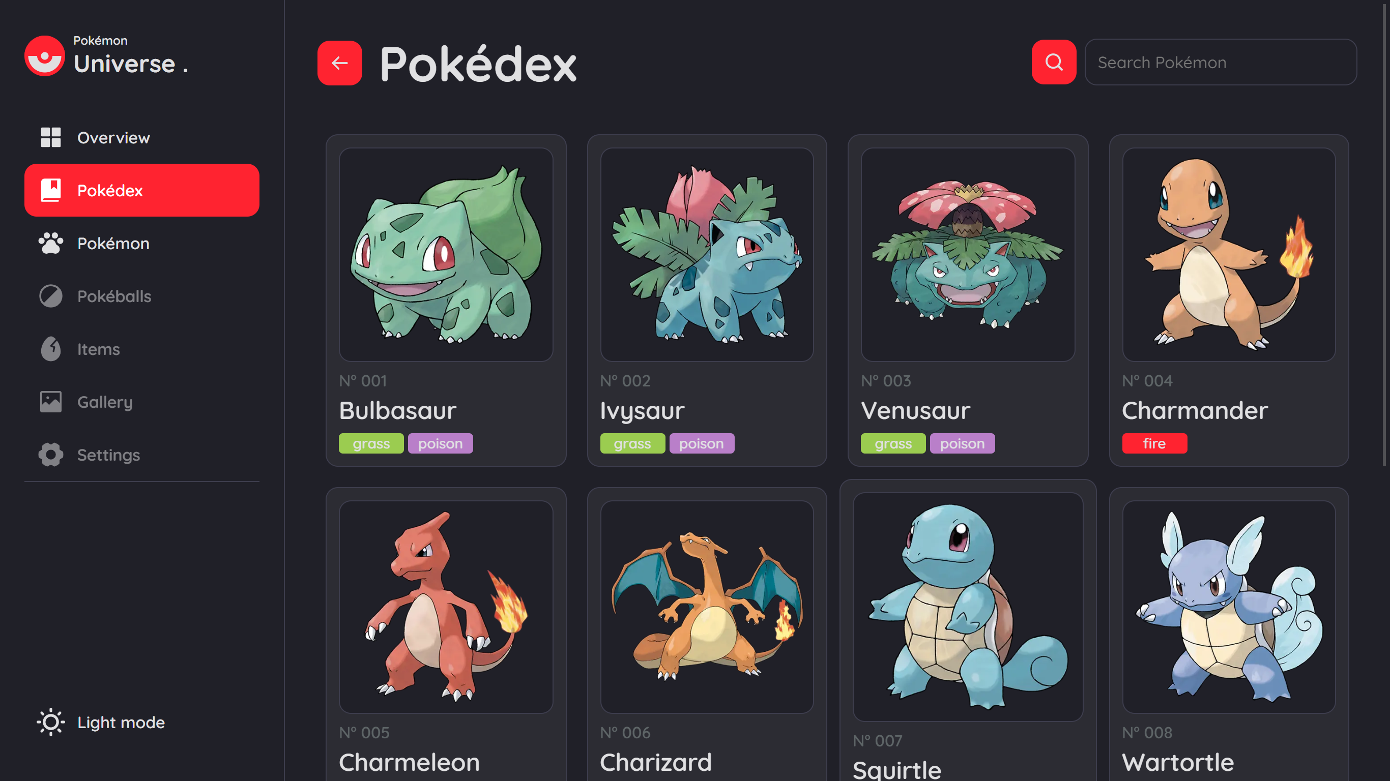 GitHub - ElisonMichell/pokemon-universe: Pokémon Universe is a pokedex made for listing pokémons ...