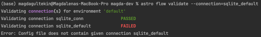 Connection Not Found Even Though Exists In Configuration Yml · Issue 1371 · Astronomer Astro
