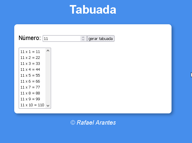 GitHub - 365rafael/tabuada
