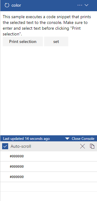Word Addin Javascript empty string font.color or font.highlightColor after I set it · Issue ...