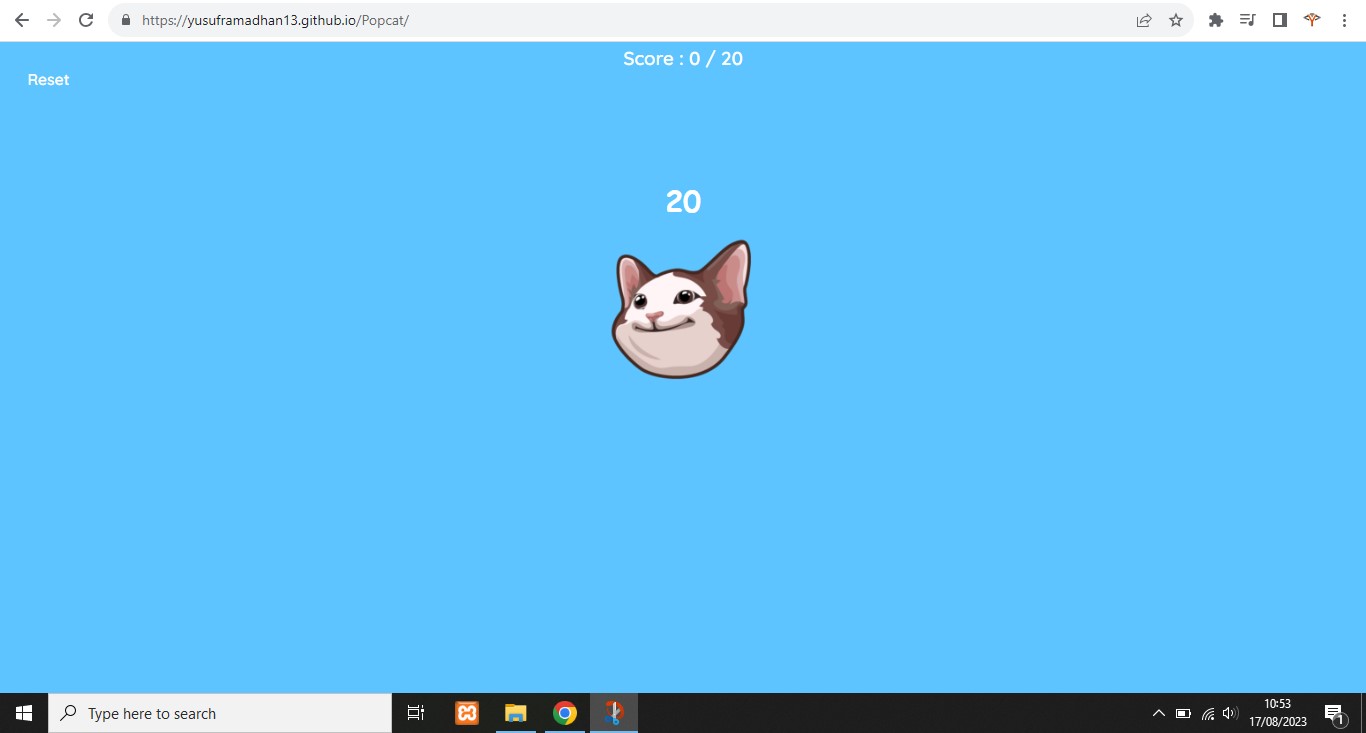 GitHub - yusuframadhan13/Popcat: belajar membuat game sederhana popcat / popclick