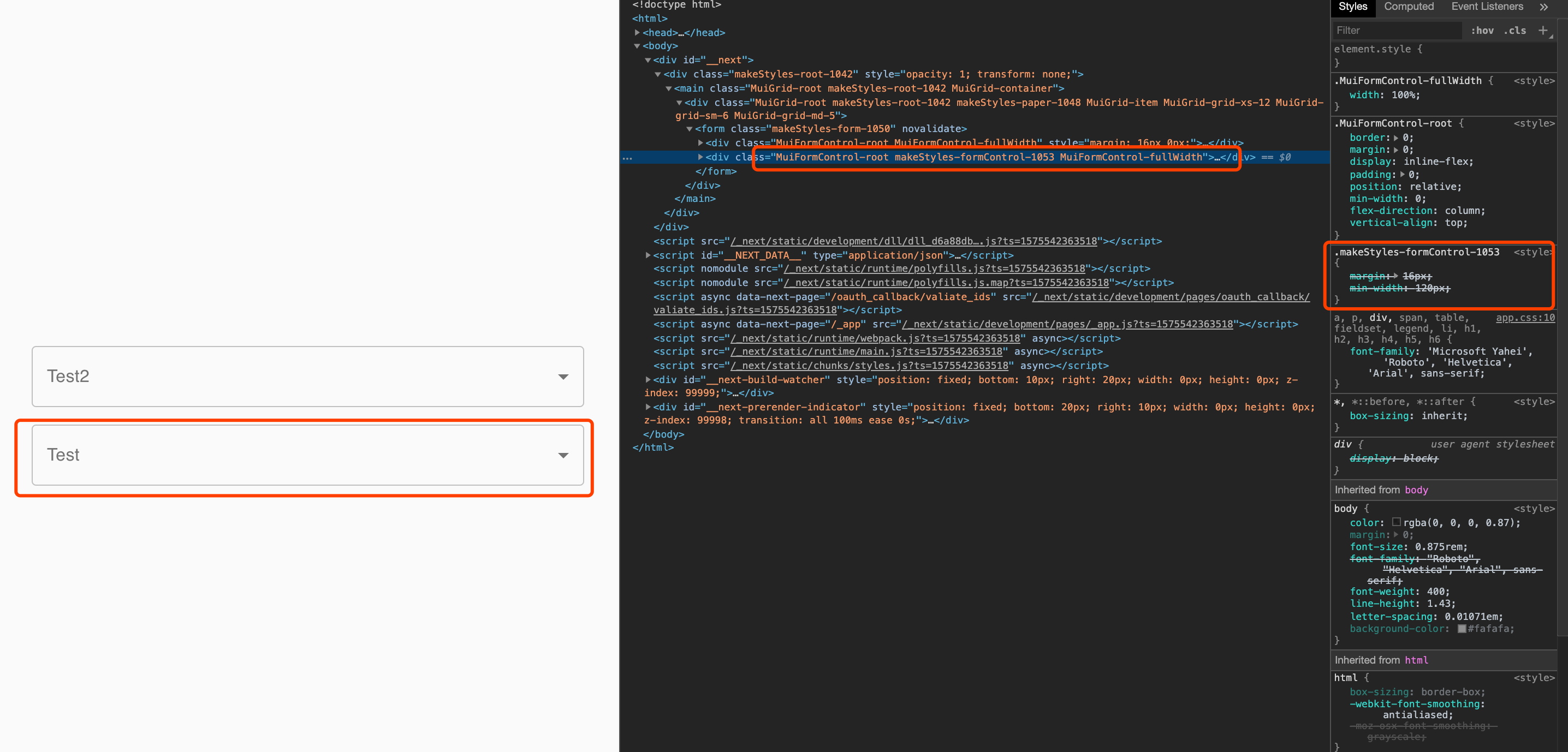 [FormControl] className sequence is incorrect after compiling. It seems all components have this ...