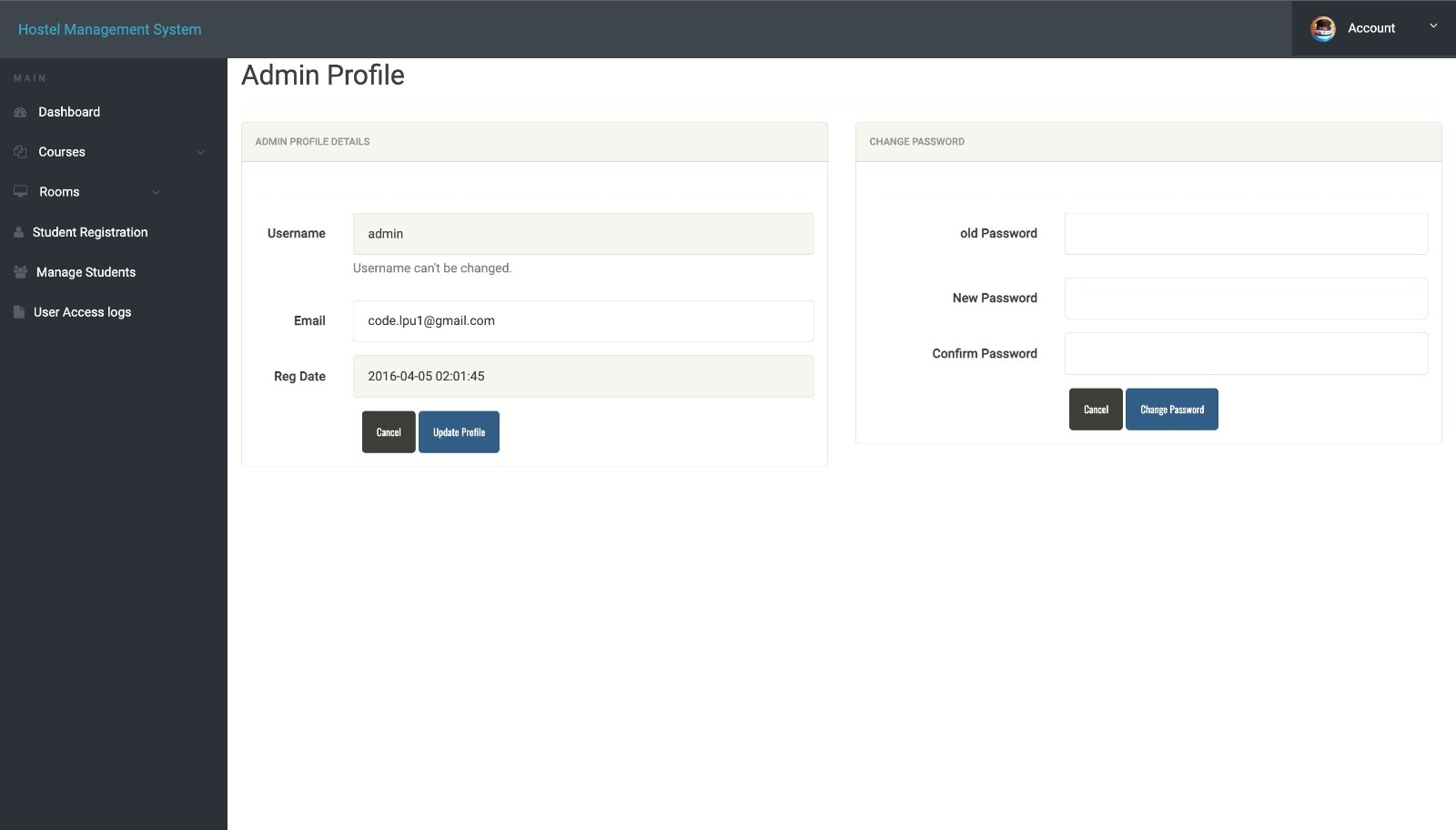 GitHub - Spjagrit/Hostel_Management_System: DBMS Project on Hostel ... GitHub - Spjagrit/Hostel_Management_System: DBMS Project on Hostel ...